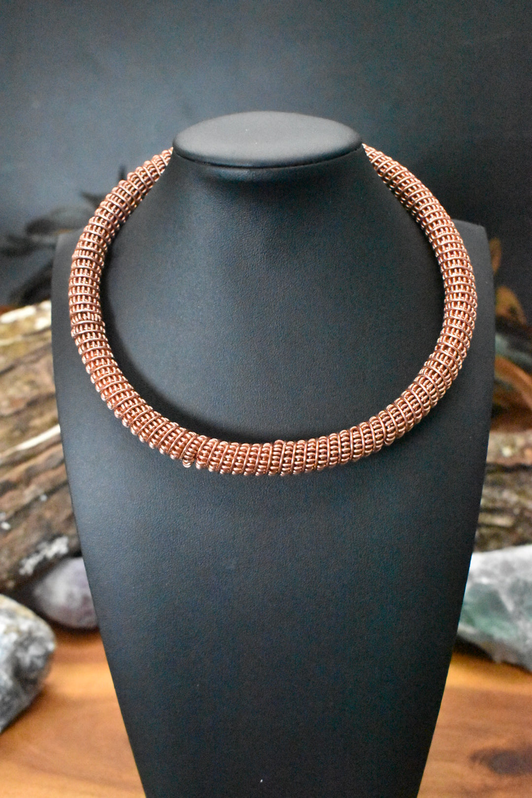 The Photon Torus Field — Copper Choker Necklace